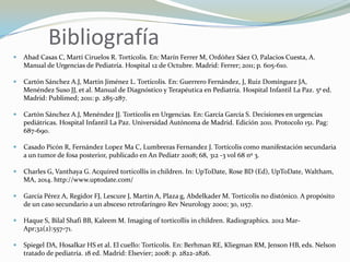 Tortícolis adquirida en pediatría. Evaluación en urgencias. Miriam Nova ...