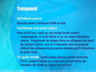 Torticolis muscular congenital prezentare | PPTX