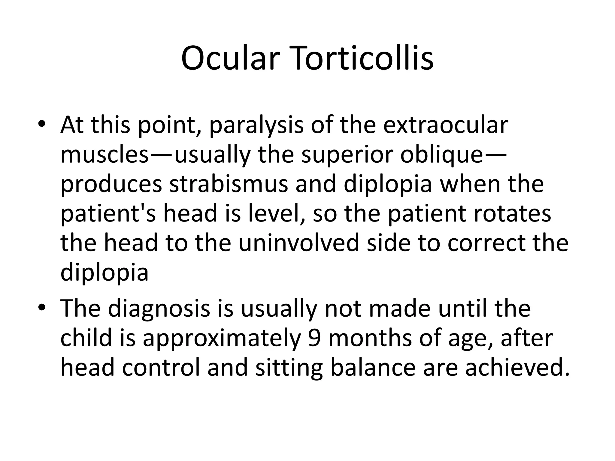 Torticollis | PPTX