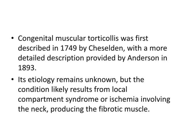 Torticollis | PPTX | Pregnancy | Reproductive Health