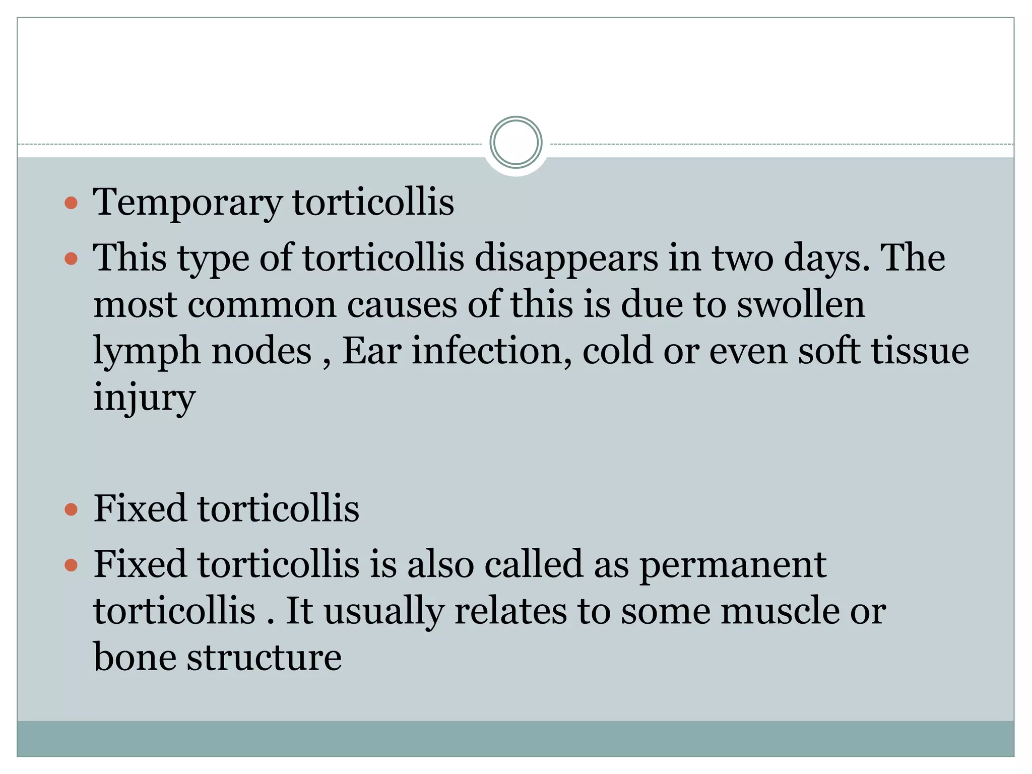 Torticollis | PPTX