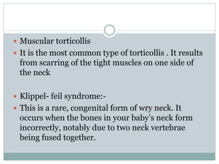 Torticollis | PPTX