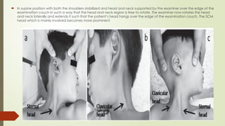 TORTICOLLIS/Wry neck/ContractureSCM.pptx