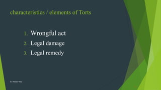 Tort introduction | PDF