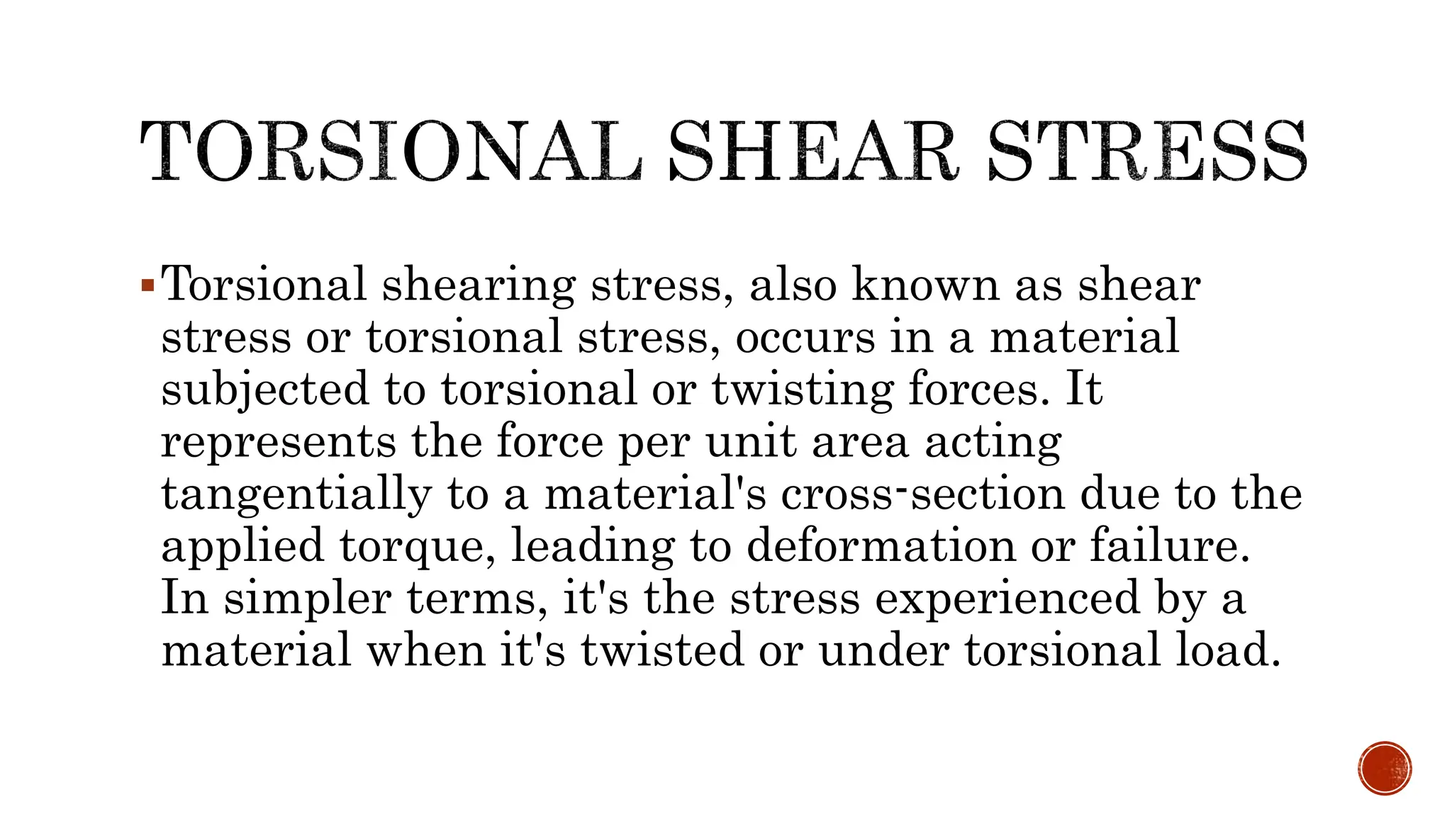 Tortion shear stress of strength and materials | PPTX