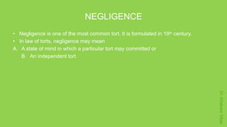 Tort negligence | PPT