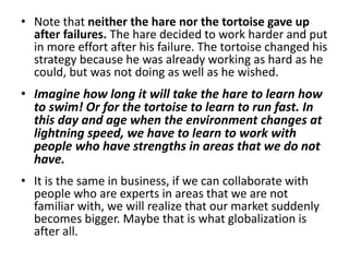 Tortoise and hare story for leadership | PPT