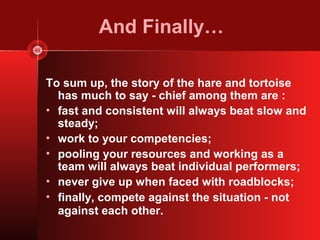 Tortoise and Hare | PPT