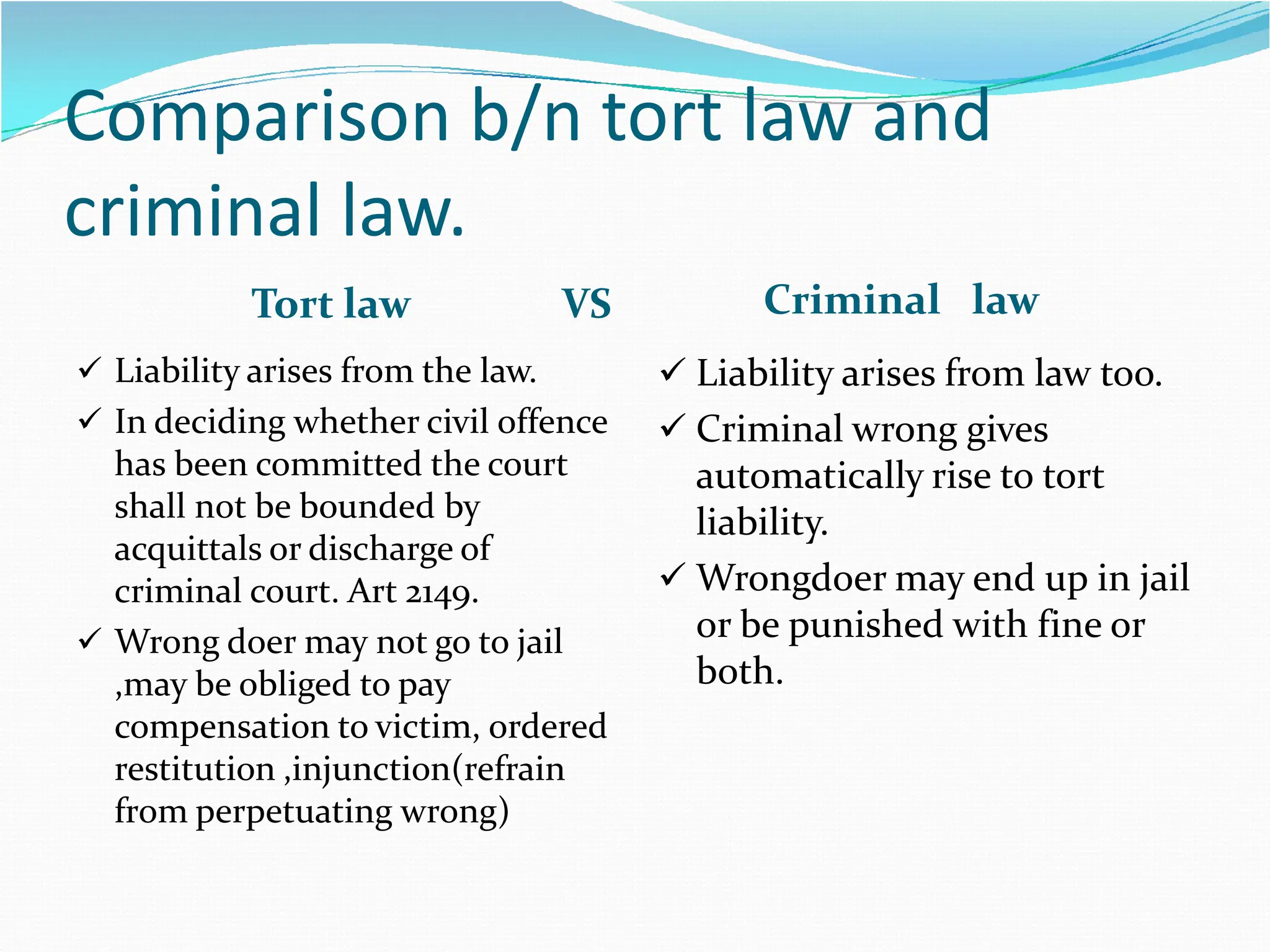 tort pptx by Abebayehu .pdf extra contractual | PDF