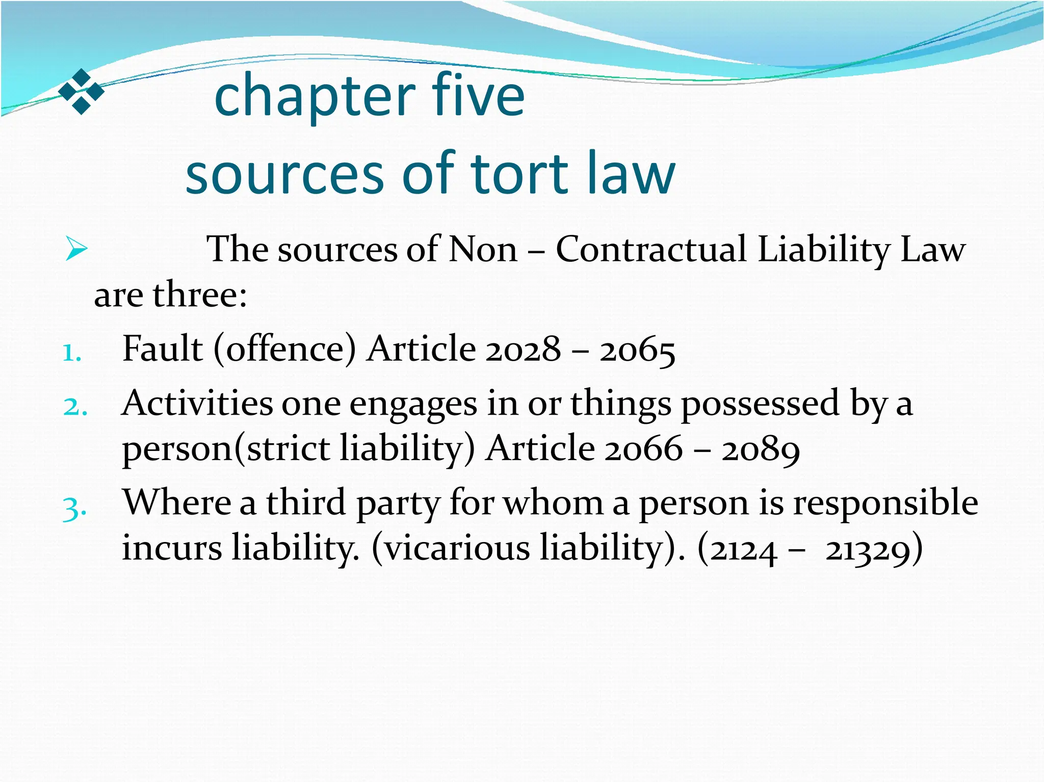 tort pptx by Abebayehu .pdf extra contractual | PDF