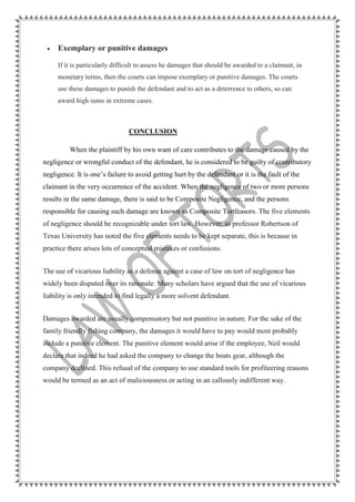 “tortious liability in constituting negligence | DOCX