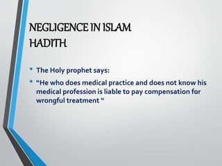 Torts in islam | PPTX