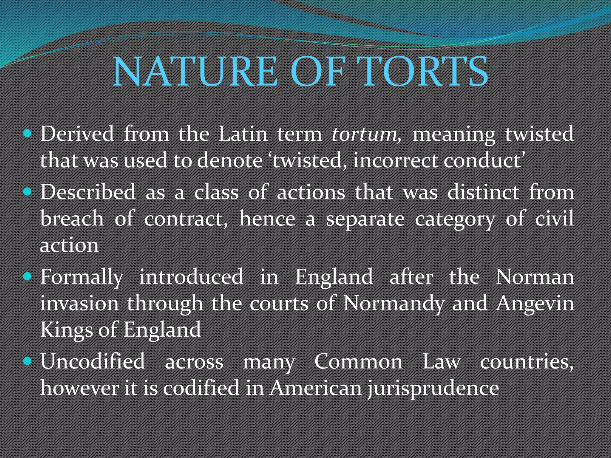 The Evolution and Reform of Tort Law in India - Case for Codification ...