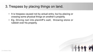 Tort trespass | PDF