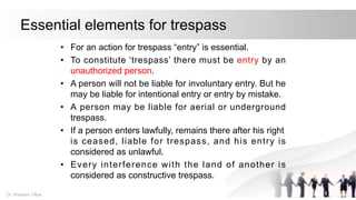 Tort trespass | PDF