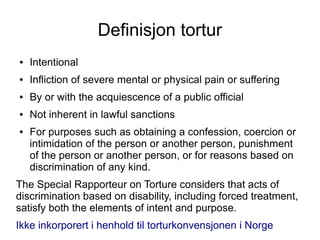 Freedom from torture and inhuman or degrading treatment | PDF