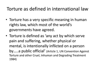 Torture ppt | PPT