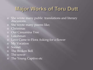 Toru dutt | PPTX