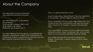 Torus Healthcare 2012 | PDF