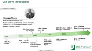 Prof. Tisone Programma Rettore 2019-2025 Università Tor Vergata | PPTX