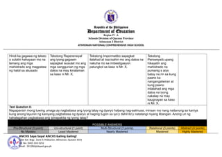 TOS-template.docx sample of table of specification | DOCX