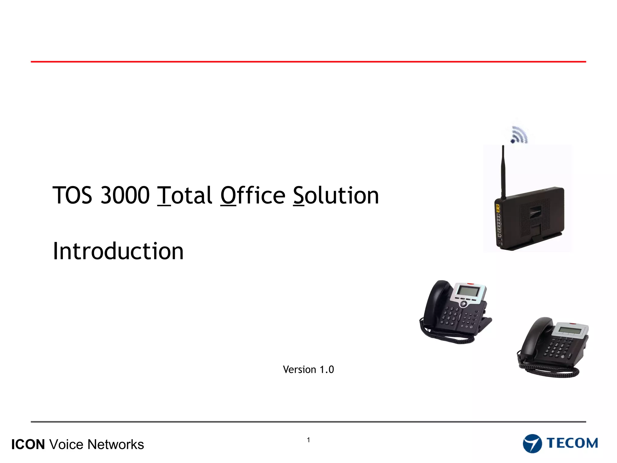 TOS 3000 Introduction | PPT