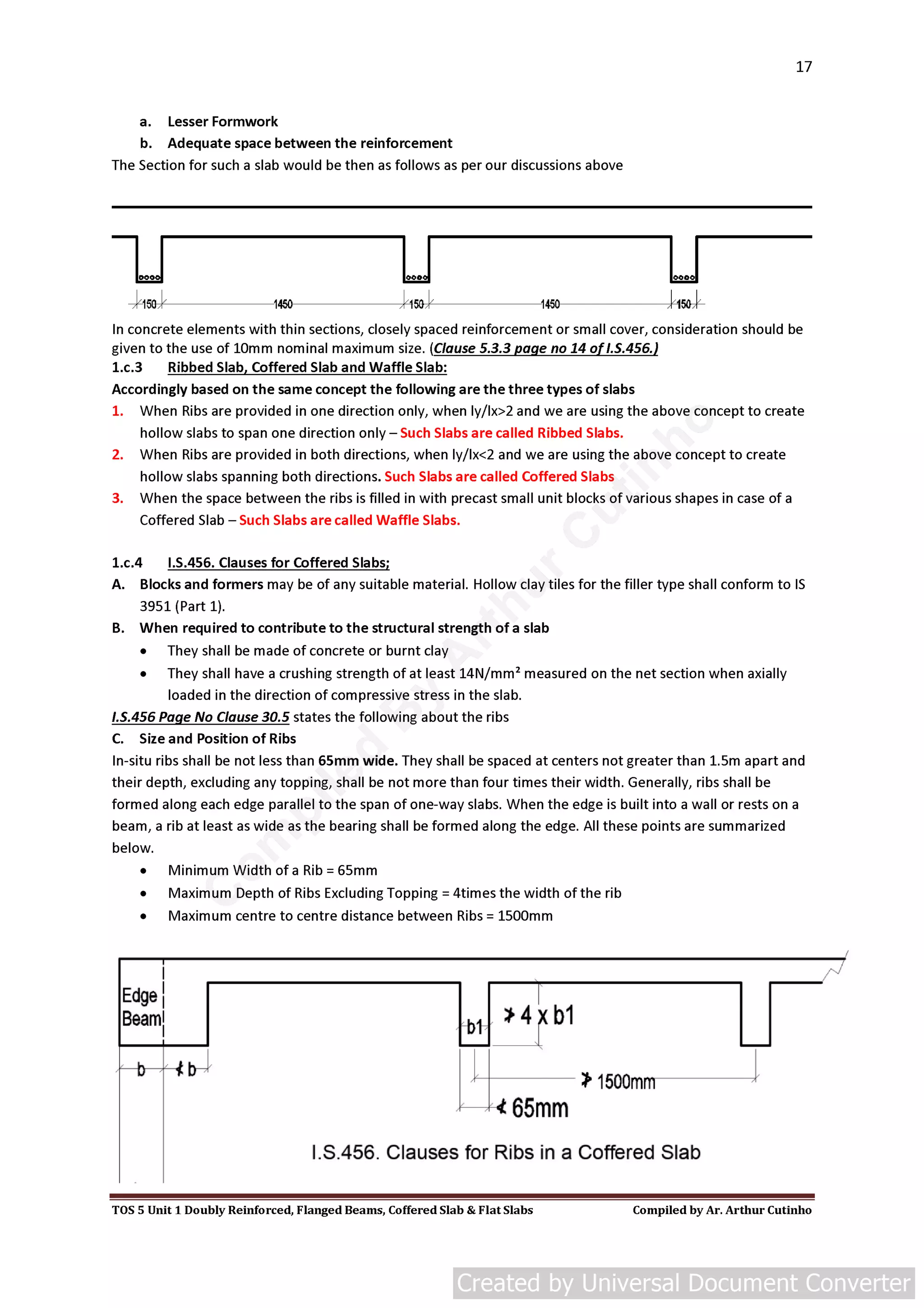 TOS 5 Unit 1 Doubly Reinforced, Flanged Beams, Coffered Slab & Flat Slabs.pdf