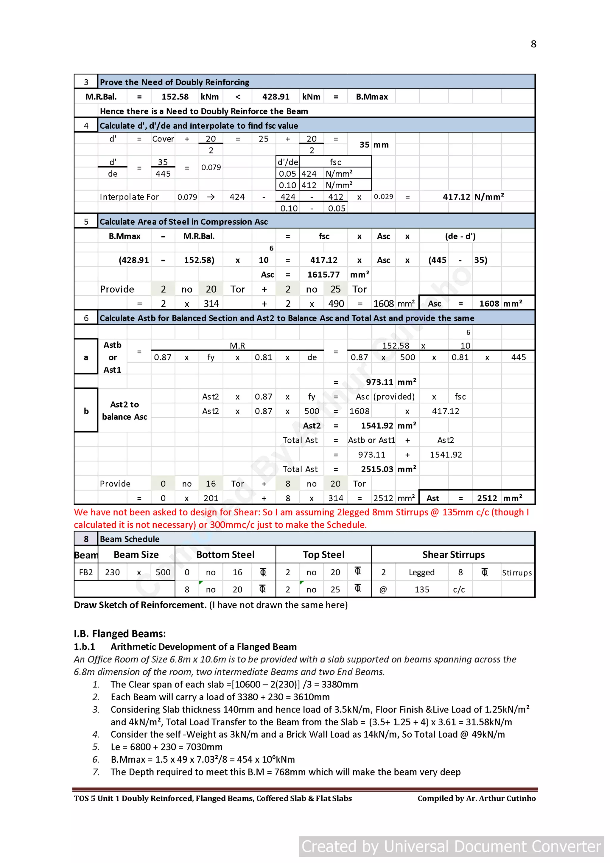 TOS 5 Unit 1 Doubly Reinforced, Flanged Beams, Coffered Slab & Flat Slabs.pdf