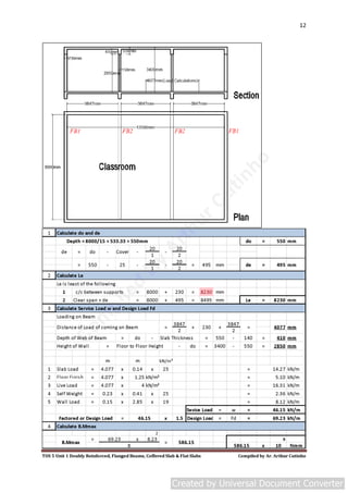 TOS 5 Unit 1 Doubly Reinforced, Flanged Beams, Coffered Slab & Flat ...