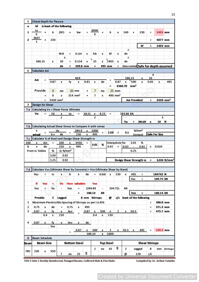 TOS 5 Unit 1 Doubly Reinforced, Flanged Beams, Coffered Slab & Flat Slabs.pdf