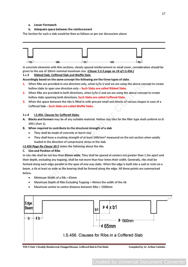 TOS 5 Unit 1 Doubly Reinforced, Flanged Beams, Coffered Slab & Flat Slabs.pdf
