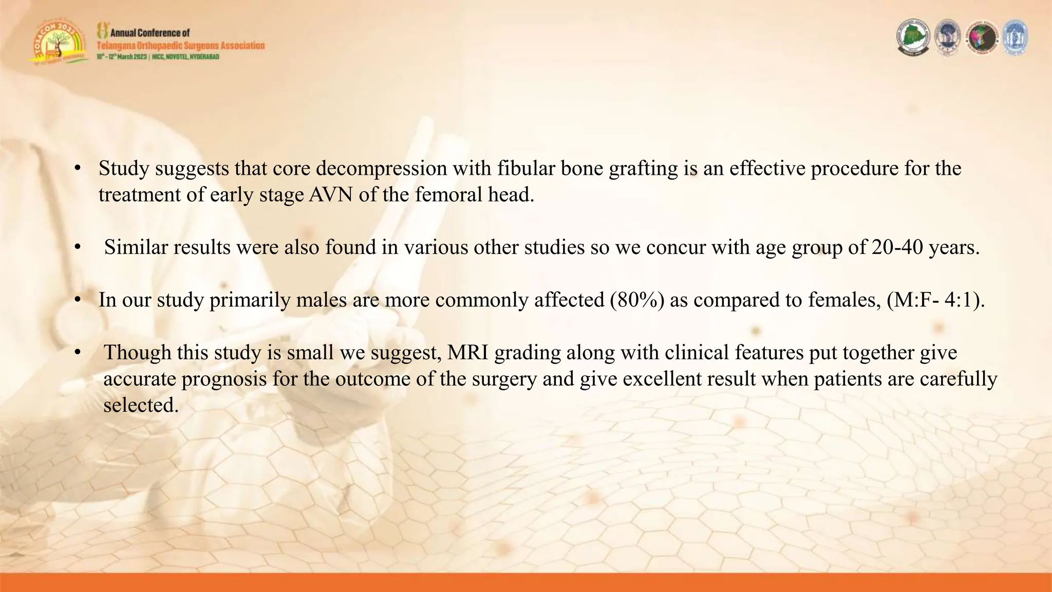 A study of core decompression & free fibular strut grafting in the ...