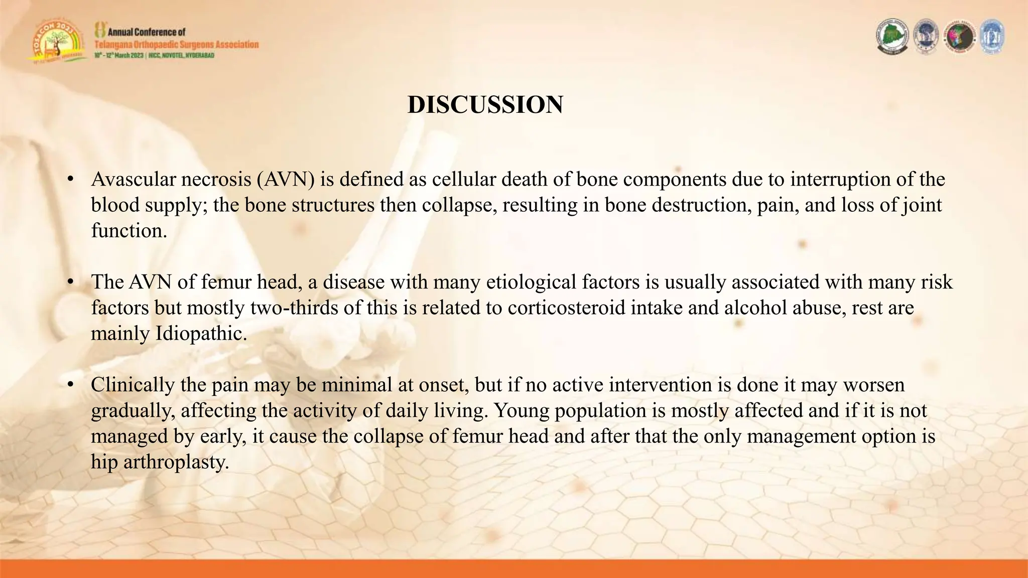 A study of core decompression & free fibular strut grafting in the ...