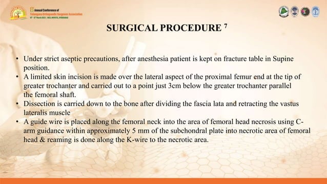 A study of core decompression & free fibular strut grafting in the ...