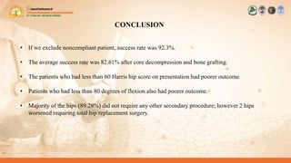 A study of core decompression & free fibular strut grafting in the ...