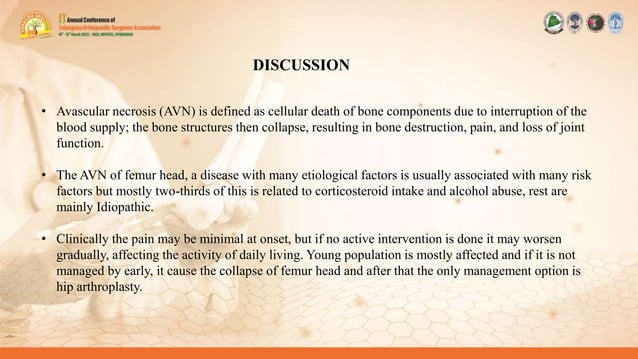 A study of core decompression & free fibular strut grafting in the ...