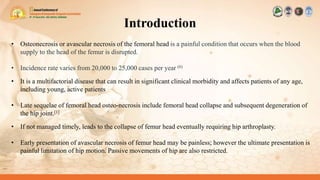 A study of core decompression & free fibular strut grafting in the ...