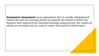 Tos and summative test construction | PPT