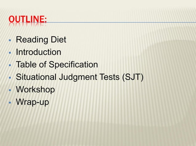Table of Specifications (TOS) and Test Construction Review | PDF