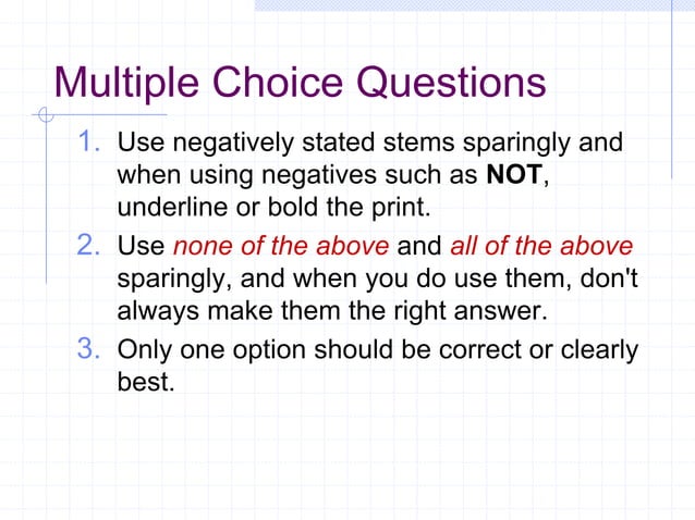 Table of Specifications (TOS) and Test Construction Review | PDF