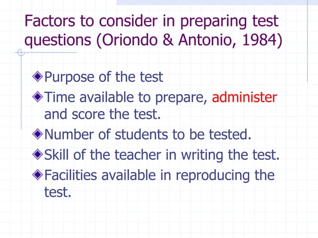 Table of Specifications (TOS) and Test Construction Review | PDF