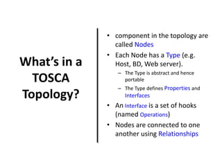 Tosca explained | PPTX