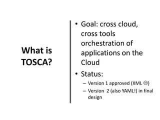 Tosca explained | PPTX
