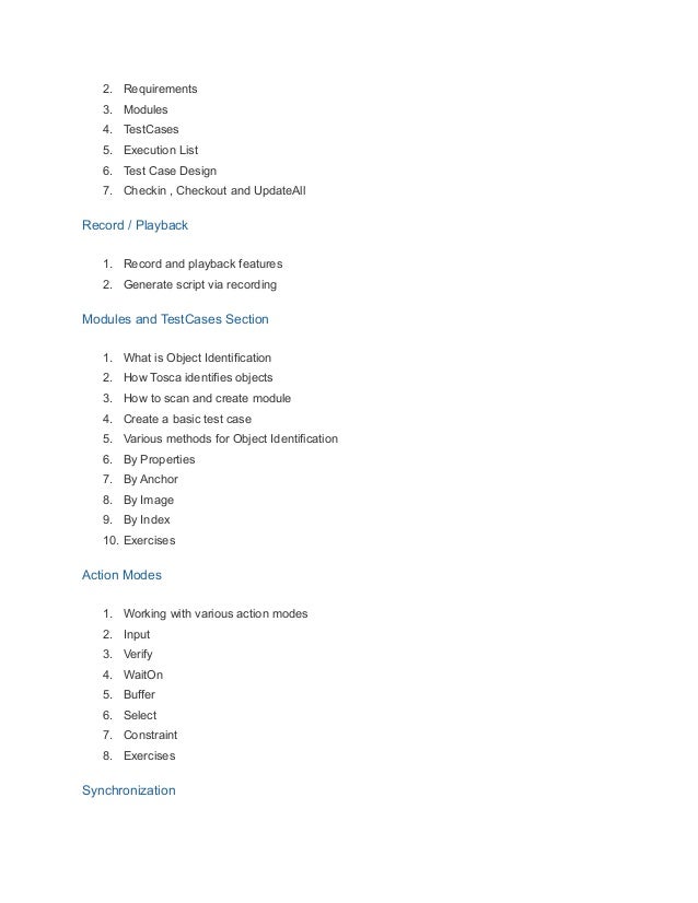 Tosca Online Trainingpdf