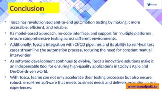 Tosca Online Training Course Hyderabad | Tosca Testing Training | PPTX ...