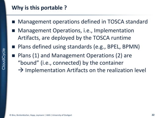 TOSCA and OpenTOSCA: TOSCA Introduction and OpenTOSCA Ecosystem ...