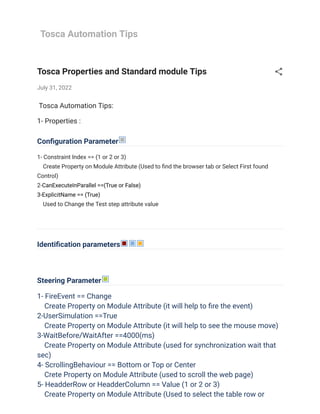 Tosca Properties and Standard module Tips.PDF