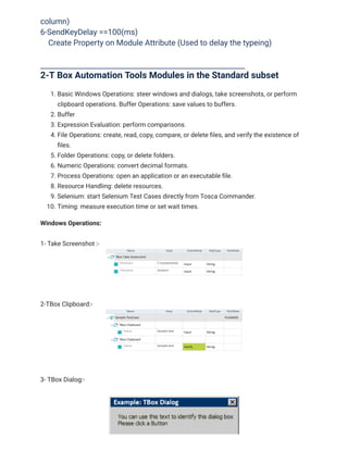 Tosca Properties and Standard module Tips.PDF