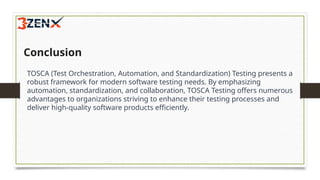 TOSCA testing training in Hyderabad | PPTX