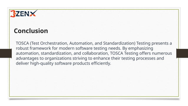 TOSCA testing training in Hyderabad | PPT